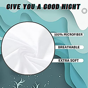 Flower Sheets Full Size, Geometric Bed Sheets, Patterned Bedding Sheets & Pillowcases 4 Piece Set - Soft Microfiber Deep Pocket Fitted Sheet & Flat Sheet & 2 Pillow Cases F3-&-191