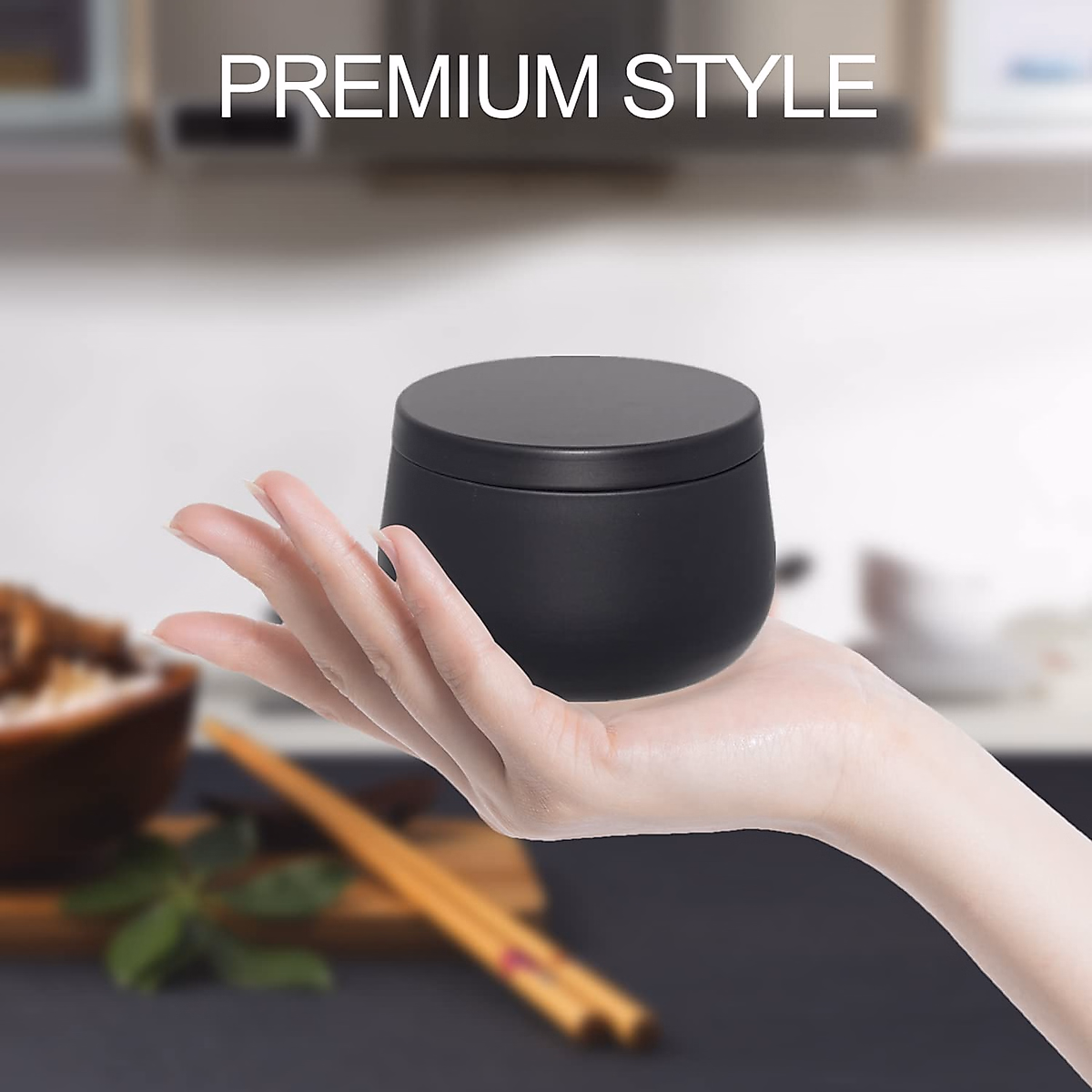 Black Candle Tins 24 Pieces,8oz Candle Jars Candle Containers with Lids, 8 oz, for Candles Making, Arts & Crafts, Storage, and Gifts