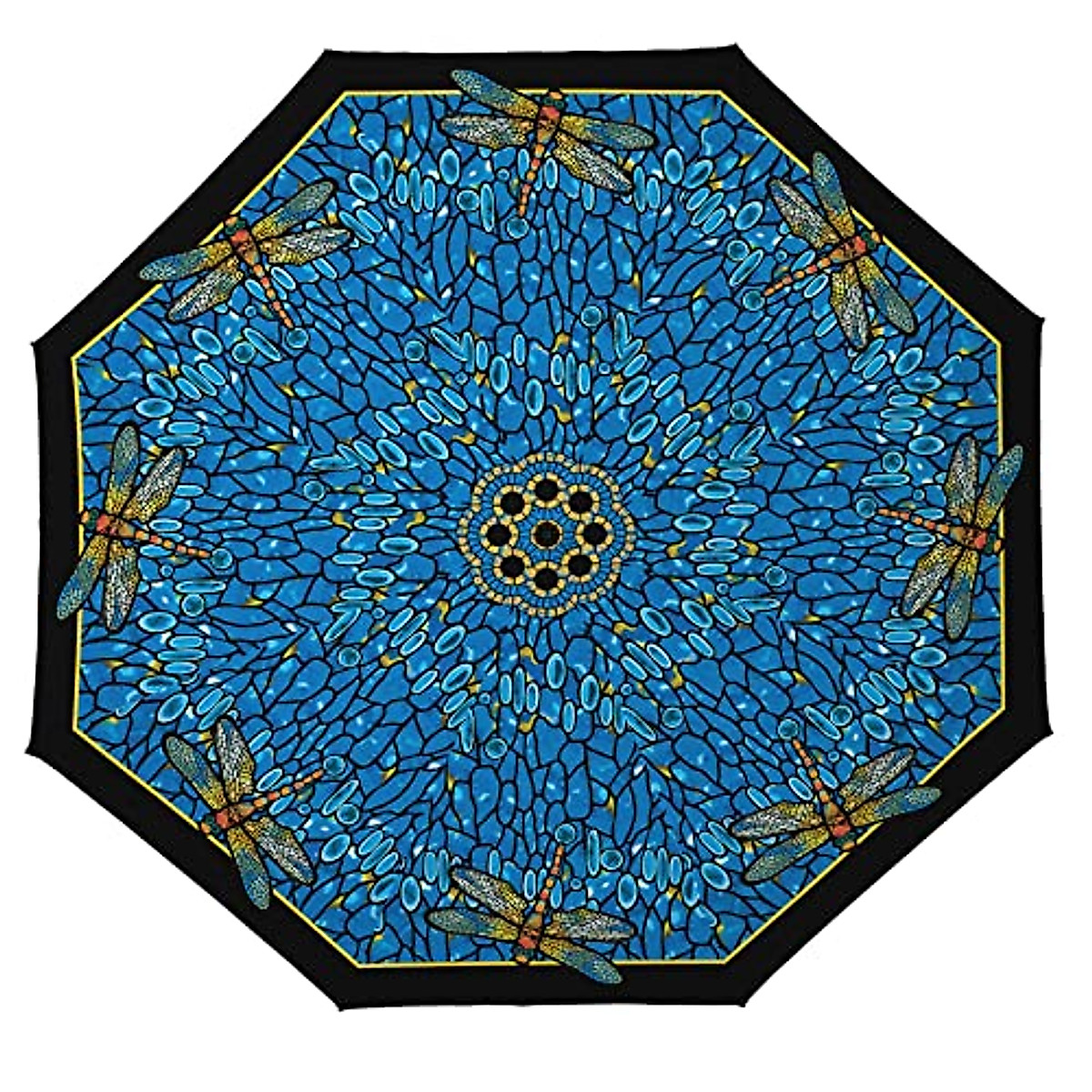 RainCaper Fine Art Reverse (inside-out) Umbrellas (Tiffany Dragonfly)