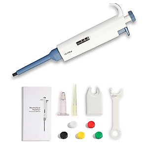 CONSINA 10-100ul Single-Channel Adjustable Pipettes, Manual Micropipette High Accurate for Laboratory