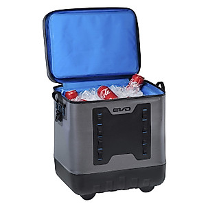 Evolution Outdoor EVO Leak Resistant 50qt Premium Rolling Cooler with Wheels