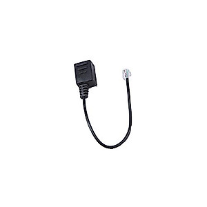 Headset Buddy Female RJ9 to Male Headset Adapter Cable (Black)