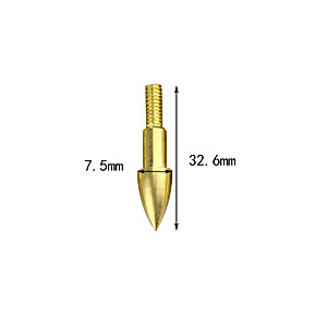 SHARROW 50pcs Archery Broadheads 75 Grain Arrowhead Screw-in Arrow Heads Hunting Arrow Tips Point for Recurve and Compound Bow