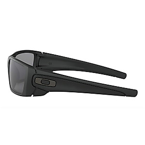 Oakley Men's OO9096 Fuel Cell Rectangular Sunglasses, SI Matte Black/Grey, 60 mm