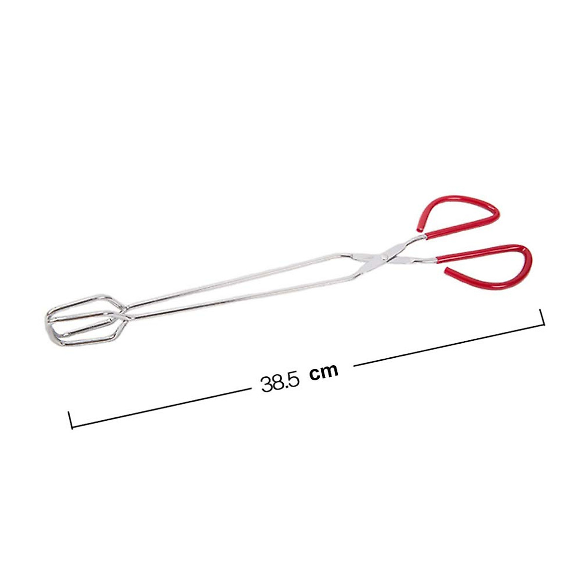 Hemoton Fireplace Log Tongs Heavy Duty Wrought Iron Log Claw Grabber Outdoor Gas Fire Pit Wood Burning Charcoal Clip for Camping Picnic BBQ Campfire 38.5x10x1cm