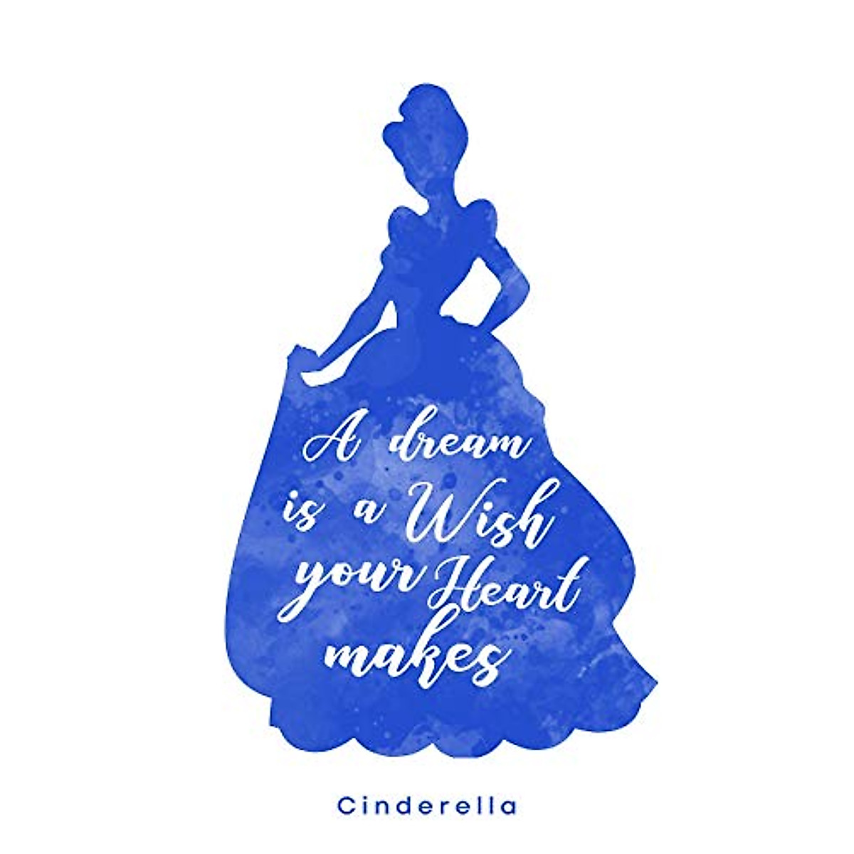 Quotes Posters - 8x10 Princess Wall Art Room Decorations - Home Decor Set for Girl Bedroom, Nursery - Cute Girly Gift for Rapunzel, Cinderella, Snow White, Ariel, Belle and World Fan print