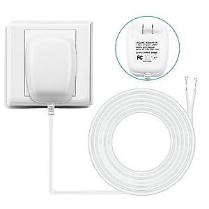 24 Volt Transformer, C Wire Adapter, Competible with All Versions of Ring Doorbell and Thermostat for Ecobee,Sensi and Honeywell (with 196in Cable)