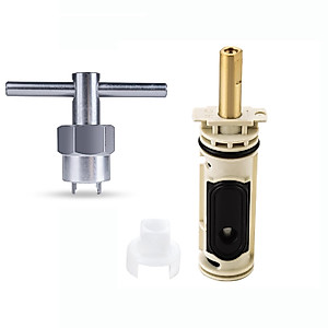 Faucet Cartridge Replacement Compatible with Moen 1222, Replacement Cartridge with Removal Tool 104421 for Moen One Handle Posi-temp Faucet Tub Shower Cartridge Replacement