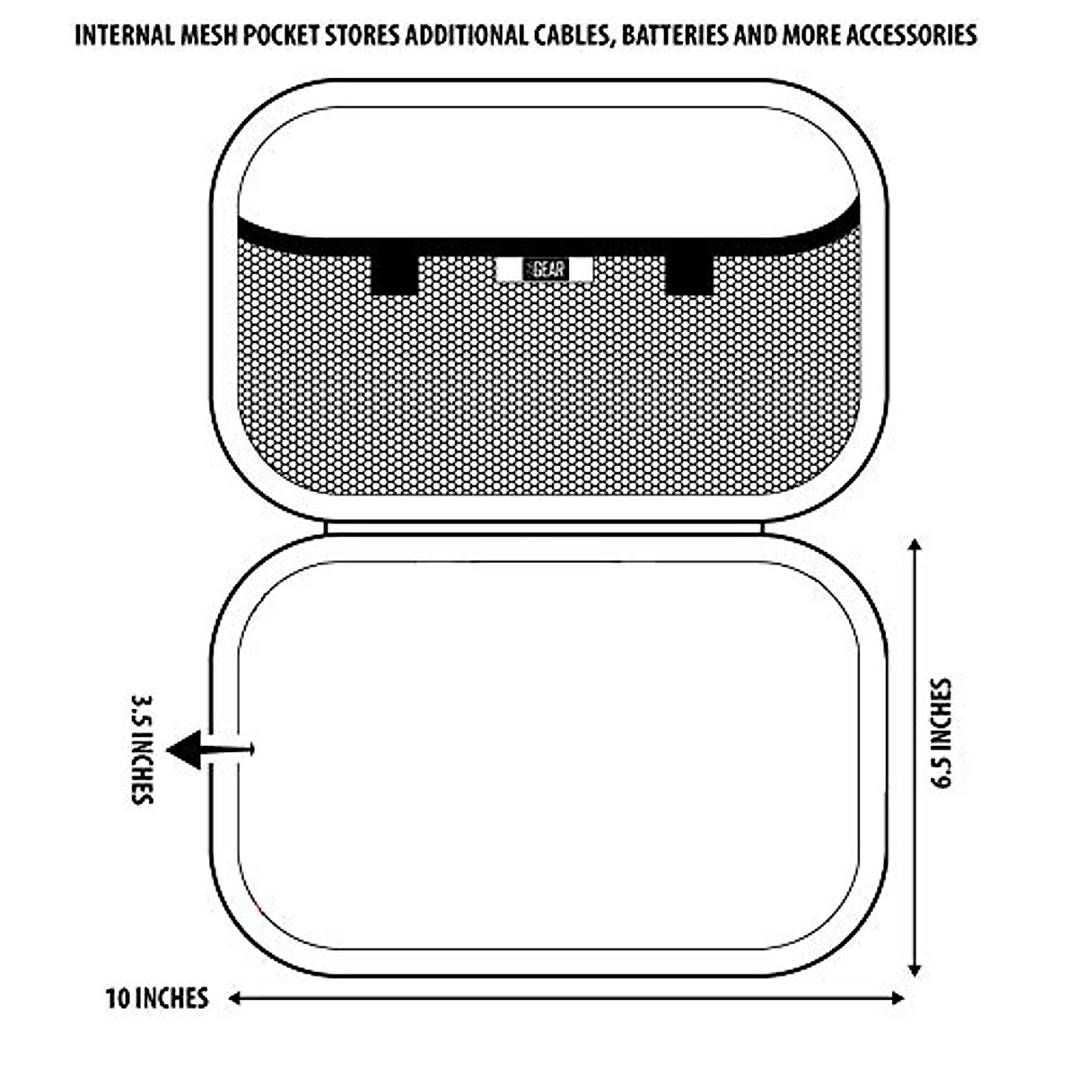 USA GEAR Case for Medical Thermometer - Thermometer Case for Temporal Scanner Thermometer, Infrared Thermometer, Ear Thermometer Compatible with Braun ThermoScan, Goodbaby, QQcute, Exergen and More