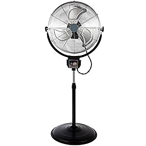 Optimus F-4205 20" Industrial Grade HV Oscillating Stand Fan