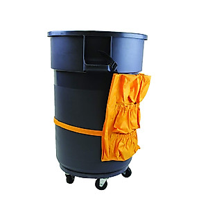 JSU BRUTE Trash Can Caddy Bag Yellow Nylon