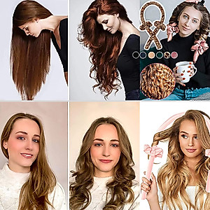 IVYU Tiktok Hair Curlers Rollers For Long Heatless Curling Rod Headband Ribbon No Heat Hair Roller Kit Tool You Can Sleep In Soft Foam Curling Rods Hair Rollers Overnight for Women