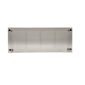 NEWVAVA Trading Card Frame Holder Stand Display - 4 Card Slots Clear Acrylic UV Filtering Screwdown