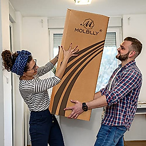 King Mattress, Molblly 12 inch Gel Memory Foam Mattress with CertiPUR-US Bed Mattress in a Box for Sleep Cooler & Pressure Relief, King Size