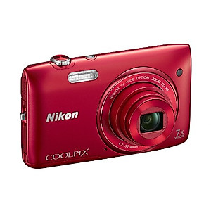 Nikon COOLPIX S3500 20.1 MP Digital Camera with 7x Zoom (Red) (OLD MODEL)