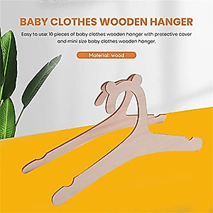 Newborn Hangers for Baby Clothes ,Baby Children Wooden Hangers for Clothes Hangers - 6 Pcs ,30 Pcs Set (9 inches)