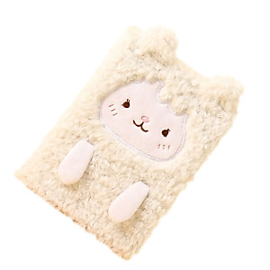 NUOBESTY 3 Pcs Notebook Girls Journal Sketchbook Plush Journals Girls Journal Book Girl Journal Diary Journal Diary of a Wimpy Kid Book Girls Diary Book Lamb White Toddler Travel Sherpa