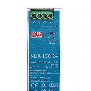MeanWell NDR-120-24 120W 24V 5A Alimentation Din Rail DIN-RAIL