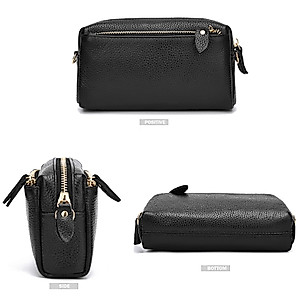 IHAYNER Wristlet Handbag Purses for Women Small Crossbody Bag Lightweight Leather Shoulder Bags