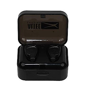 Altec Lansing MZX635 True Wireless Earbuds, True Connect Truly Wireless Headphones, Includes Portable Pocket-Sized Charging Case, IPX4 Waterproof Rating, Black