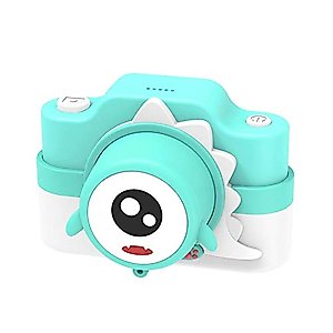MCJL Christmas Camera Gift Child Toy Camera Boy Girl Child Camera Cartoon Digital Camera Small SLR Camera Toy Gift 750Mah Battery,Blue,36GB