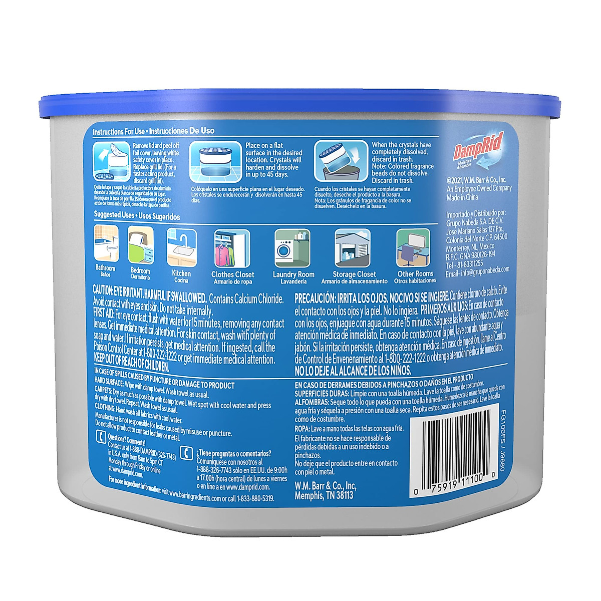 DampRid Fresh Scent Disposable Moisture Absorber, 10.5 oz., 3 Pack – Attracts & Traps Excess Moisture, Eliminates Musty Odors, Creates Fresher, Cleaner Air, White