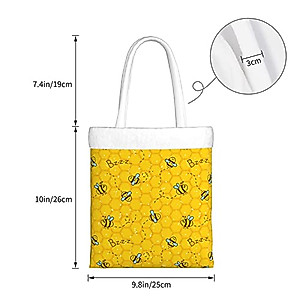 Ladies Women New Holiday Gift Fluffy Shoulder Bag Honey Bee Yellow Tote bags Purse Plush Handbag for Autumn and Winter