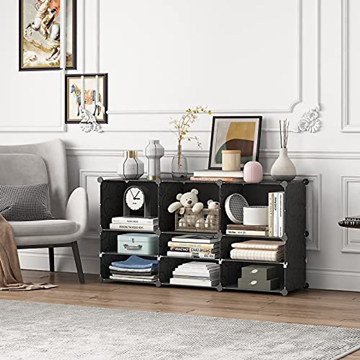 KOUSI Portable Shoe Rack for Closet Shoe Organizer Tower Shelf Shoe Storage Cabinet Stand Expandable for Heels, Boots, Slippers