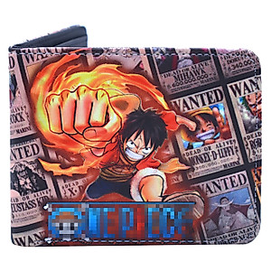 Amatensu Anime Characters Monkey D Luffy wallet Roronoa Zoro wallet Trafalgar D Water Law wallet Portgas D Ace wallet I