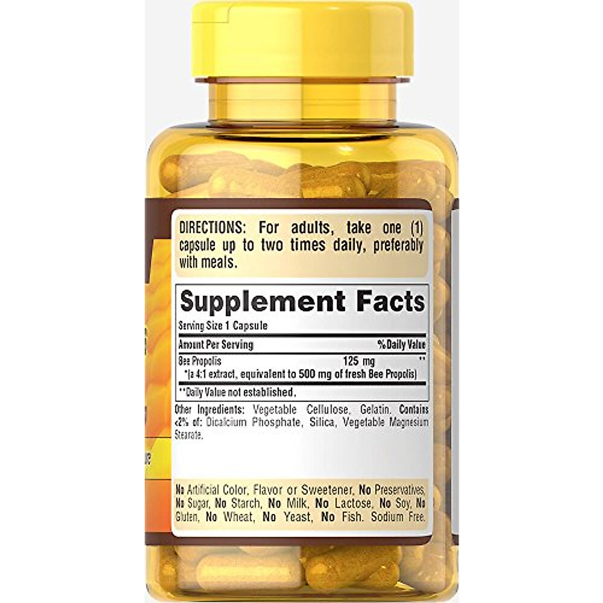 Puritans Pride Bee Propolis 500 Mg, 100 Count