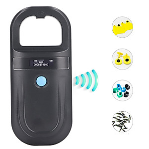 Animal ID Reader, Microchip Reader Scanner, Mini Animal Scanner, 134.2KHz ISO11784 85 FDX B EMID Handheld Pet Tag Chip Scanner USB Charging Built in Buzzer