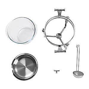 KOLHGNSE 4Qt Round Accent Soup Chafer, Round Stainless Steel Chafer Chafing Dish Buffet Set Commercial Warmers Buffet Servers and Warmers Set Warming Tray