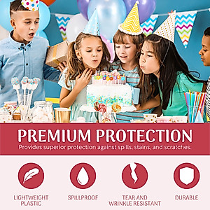 Grandipity Plastic Tablecloth Roll - 54" x100' Black Plastic Table Cloths for Parties Disposable with Cutter Box - Cut to Size Disposable Tablecloth Plastic Table Cover for Rectangle & Round