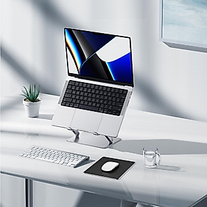 HONKID Metal Aluminum Mouse Pad, Office and Gaming Thin Hard Mouse Mat Double Sided Waterproof Fast and Accurate Control Mousepad for Laptop, Computer and PC,9.05"x7.08", Black