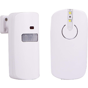 Power Gear Motion-Sensing Driveway Alarm, Battery Operated, Flashing LED Light, Wireless, Easy to Install, Home Protection, Indoor or Outdoor Security, Up to 25ft. Detection Range, 36014-S1