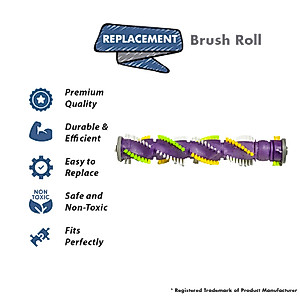 Replacement Part For Bissell Triple Action Brush Roll for 1790, 1792, 1792R, 1792P, 1793, 1790, 17931, 17939, 1793R Vac Models # compare to part 1610230