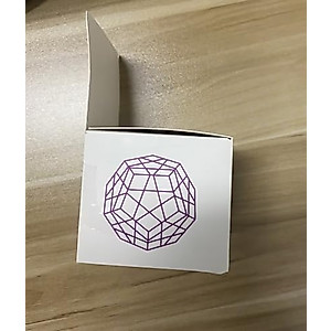 Megaminx Cube, Roxenda 3x3x3 Pentagonal Speed Cube Dodecahedron Magic Cube Puzzle Toy (Black)