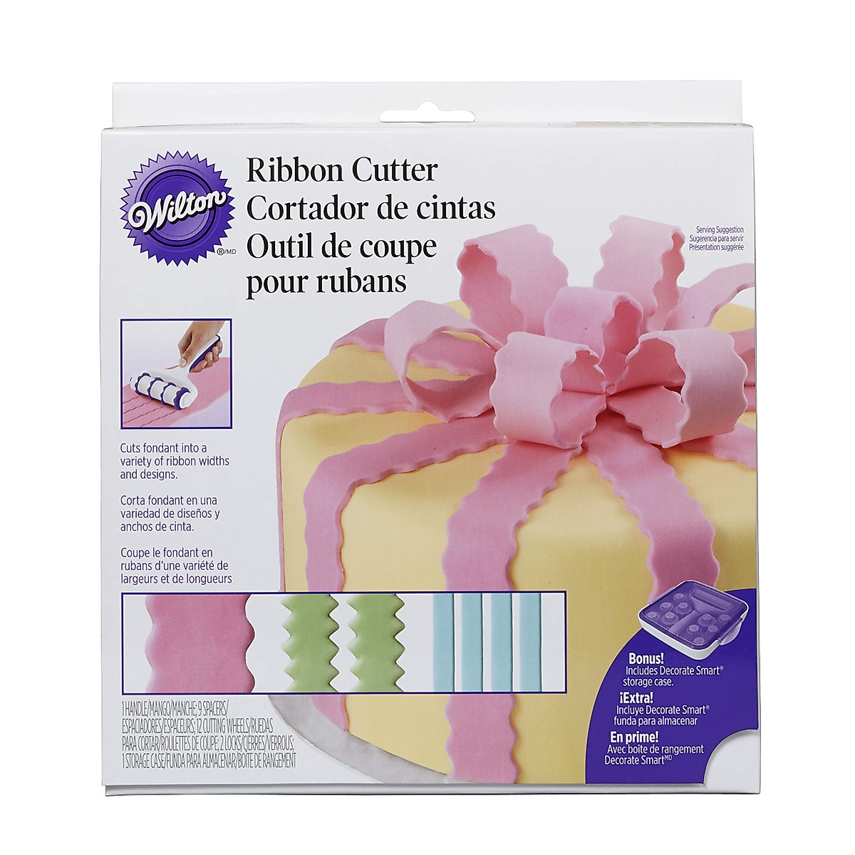 Wilton Fondant Ribbon Cutter Set - Create Fondant Ribbons for Cakes, Cupcakes and Cookies to Add Dimension to Your Baked Treats, 24-Piece Set