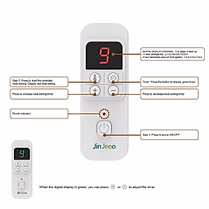 Heated Mattress Pad King Size Electric Mattress Pads Electric Bed Warmer Fit up to 21" with 11 Heat Settings Dual Controller 9 Hours Auto Shut Off