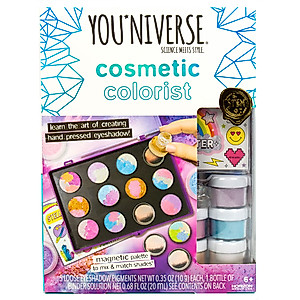 You*Niverse Cosmetic Colorist by Horizon Group USA: Create 15 Hand Pressed Eyeshadows, STEAM Kit, Includes Magnetic Palette, Colorful Pigments, Tamper Tool & More, Multi