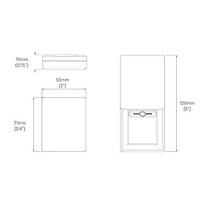 MONOLIX Slim Engagement Ring Box, Thin Unique Sliding Lid, Elegant Discreet Secret Surprise Marriage Wedding Proposal Case (Black, Mini)