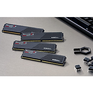 G.SKILL Ripjaws S5 Series (Intel XMP 3.0) DDR5 RAM 32GB (2x16GB) 6000MT/s CL30-40-40-96 1.35V Desktop Computer Memory UDIMM - Matte Black (F5-6000J3040F16GX2-RS5K)