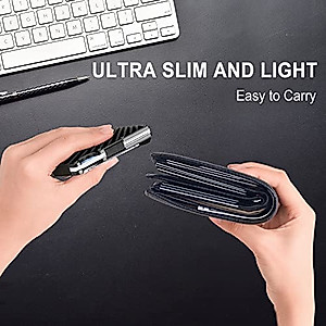 REGC Slim Wallet for Men, Metal Money Clip Wallet, RFID Blocking Minimalist Wallet, Pocket Cash Credit Card Holder for Men (Old Elastic, Carbon Fiber)