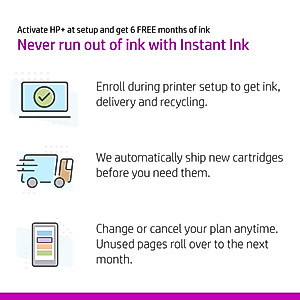 HP DeskJet 2755e All-in-One Wireless Color Printer, (26K67A) (Renewed)