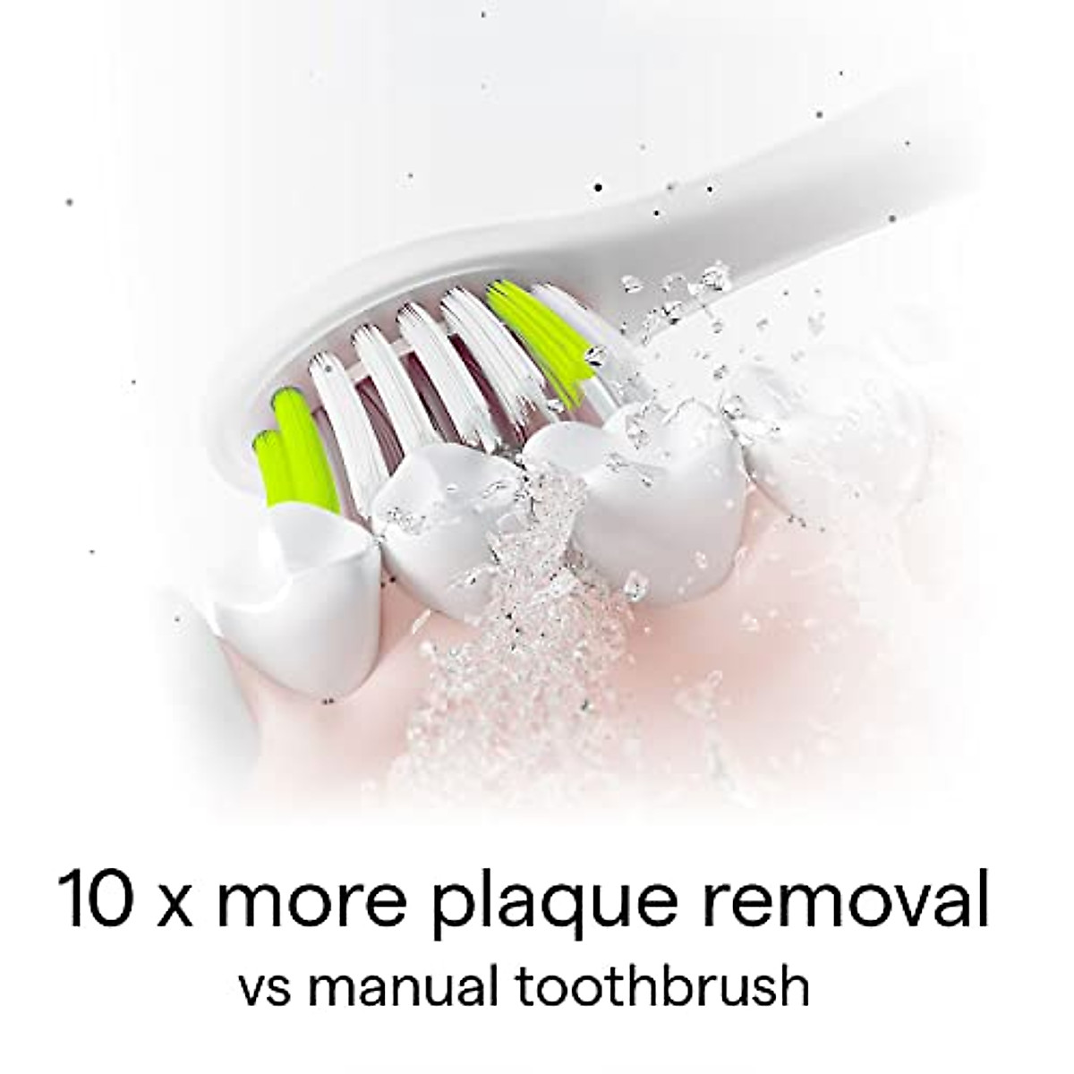 Acteh Sonic Electric Toothbrush, Rechargeable Toothbrush w/ 3 Brushing Modes, 2min. auto-Timer, 30sec. Quad-Reminder and Long-Lasting, Extended Charge Battery (White)