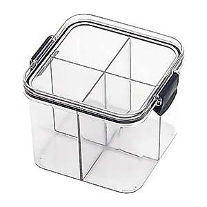 Generic Divided Food Storage Container Snack Containers, Kitchen Food Storage Organizer, with Lids Food Containers for Candy, 700ml, Optional