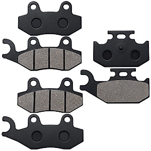 Brake Pads Front & Rear for Yamaha Rhino 660 YXR660 4x4 2004-2007 Rhino 450 YXR450 4x4 2006-2009 Raptor 700 700R YFM700 YFM700R 2006-2012