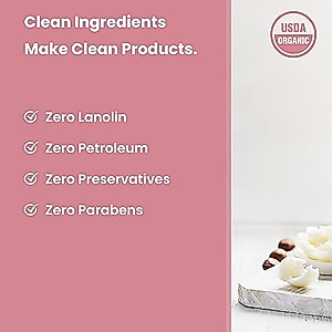 Organic Nipple Cream for Breastfeeding Mothers | Lanolin Free Nipple Butter, Safe for Nursing Moms & Babies | No Need to Wash Balm for Dry Skin & Breast Feeding, Breastfeeding Essentials (2 Pack)