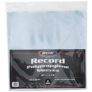 BCW 1-RSLV 33 RPM Record Sleeves (100 Count)