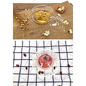 Gaiwan Tea Set, Chinese Traditional Gai Wan Cup With Lid For Infuser Oolong Tea/Puerh Tea (Glass)